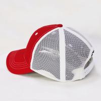 China Custom 6 Panel Mesh Trucker Cap with Plastic Snap Closure 58cm Adult Size for sale