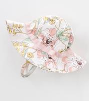 China Custom Kids Cotton Bucket Hat Sun Protection Lightweight Floral Print Fisherman Cap for sale