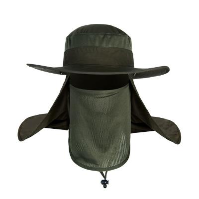 China Outdoor 60cm Womens Sun Hat UV Protection with Neck Cover for Fishing Hiking for sale
