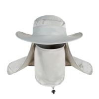 China Outdoor 60cm Womens Sun Hat UV Protection with Neck Cover for Fishing Hiking for sale