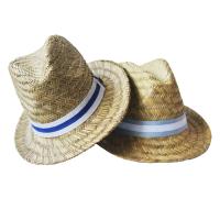 China OEM Natural Straw Sun Hat 56cm Womens Lifeguard Hat Custom Logo for sale