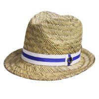 China OEM Natural Straw Sun Hat 56cm Womens Lifeguard Hat Custom Logo for sale