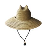 China Natural Straw Sun Hat for Men Women ODM Surf Beach Hollow Grass Lifeguard Hat 58cm Adult Size for sale