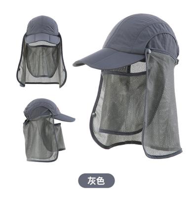 China Custom Fishing Hat with Removable Face Neck Flap Boonie Bucket Hat Adjustable 54-58cm for sale