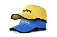 China Custom 6 Panel Outdoor Baseball Caps Polyester 58cm Black Ball Hat for sale