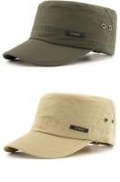 China OEM ODM Cotton Cadet Adjustable Army Baseball Caps Flat Top for sale