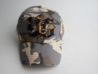 China 3D Embroidery Camouflage Cap 59cm Military Style Baseball Cap for Adults Cotton Adjustable for sale