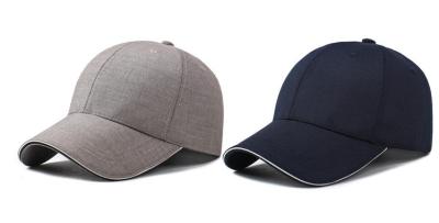 China Custom Polyester Embroidery Baseball Caps 6 Panel Cotton Caps 62cm for sale
