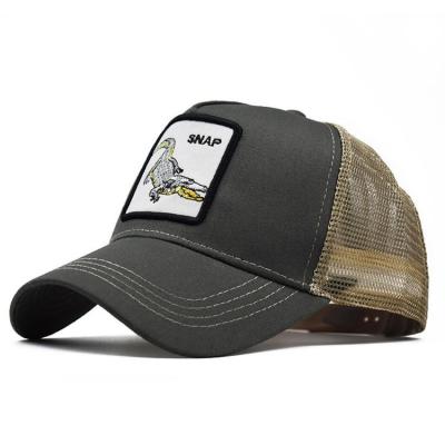 China 6 Panel Foam Mesh Trucker Caps Curved Brim ISO9001 Certificate for sale