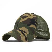 China Embroidery Mesh Waxed Canvas Trucker Hat Polyester Curved Brim OEM for sale