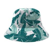 China Custom Printed 55cm Outdoor Bucket Hats 100% Polyester Sun Protection for Kids for sale