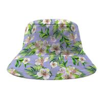 China Custom Printed 55cm Outdoor Bucket Hats 100% Polyester Sun Protection for Kids for sale