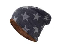 China Full Printed Knitted Winter Hat Custom Embroidered Beanies 56cm 58cm for sale