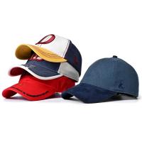 China 3D Embroidery Flexfit Baseball Cap 59cm Bold Line Water Worn Cotton Fabric for sale