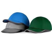 China CE EN812 Cotton Bump Cap With Adjustable Strap Curved Brim for sale