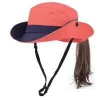 China Custom Embroidered Bucket Hat 58-61cm for Women Camping Hunting Outdoor Boonie Hat for sale