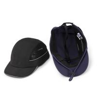 China ABS Safety Hard Hat EN812 Baseball Bump Cap 60cm Lightweight with Chin Strap for sale