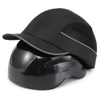 China ABS Safety Hard Hat EN812 Baseball Bump Cap 60cm Lightweight with Chin Strap for sale