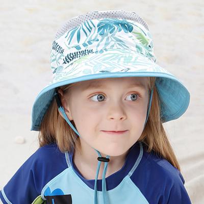China Kaavie Adjustable Baby Sun Hat UPF 50+ Wide Brim Toddler Beach Cap 48cm for sale