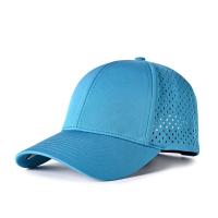 China Custom Laser Cut Hole Embroidery Baseball Cap 56cm OEM Leisure Sport Hat for sale