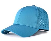 China Custom Laser Cut Hole Embroidery Baseball Cap 56cm OEM Leisure Sport Hat for sale