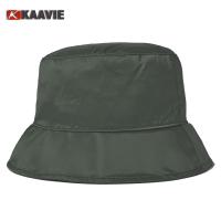 China Unisex 58cm Custom Logo Fisherman Bucket Hat Adjustable Cotton Polyester for sale