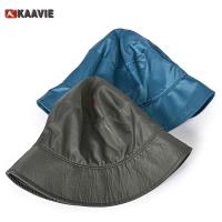 China Unisex 58cm Custom Logo Fisherman Bucket Hat Adjustable Cotton Polyester for sale