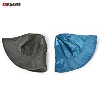 China Unisex 58cm Custom Logo Fisherman Bucket Hat Adjustable Cotton Polyester for sale
