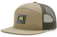 China Customized Snapback Mesh Trucker Caps 56cm Seven Panel Unisex for sale
