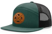 China Customized Snapback Mesh Trucker Caps 56cm Seven Panel Unisex for sale