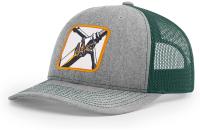China Richardson 112 Style Cotton Structured Mesh Trucker Caps With Woven Patch for sale