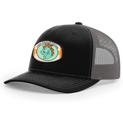 China Custom Two Tone Distressed Trucker Baseball Cap 58-61cm Adjustable for Men Women for sale