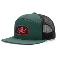 China Custom Two Tone Multicam Trucker Baseball Cap 58-61cm Adjustable Cotton Mesh Cap for sale