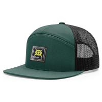 China Plastic Back Closure Embroidery Baseball Caps 7 Panel Custom Trucker Caps for sale