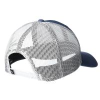 China Adults 61cm Plain Trucker Mesh Caps 7 Panel Laser Cut Hat for sale