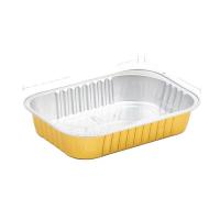 China 320ml Disposable Aluminum Lunch Box Aluminum Foil Pan Advantages for Food Container for sale