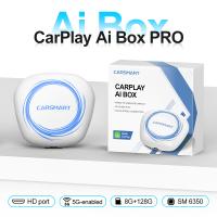 China Wireless AI Box offering wireless CarPlay wireless Android Auto and open Android app environment with Mini HDMI TF card and SIM slots for sale