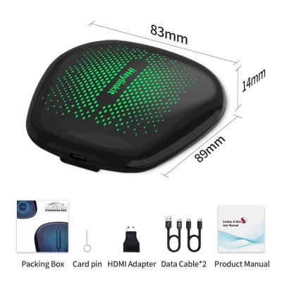 China WiFi Car Ai Box audi a5 carplay Android 13 Qualcomm 8 Core 4G+64GB for sale