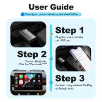 China Wireless Android Auto Adapter Wireless Carplay USB Dongle 2 in 1 for sale