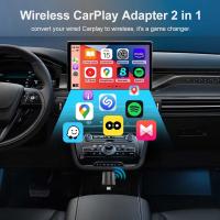 China 2-in-1 Wireless Carplay Adapter Convenient Dual Feature Accessory for sale