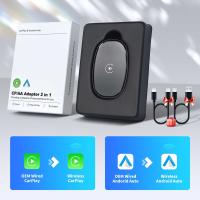 China 2-in-1 Portable CarPlay & Android Auto Dongle with Wired/Wireless Compatibility USB Plug and Play 1 Year Warranty for sale