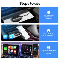 China 2-in-1 Portable CarPlay & Android Auto Dongle with Wired/Wireless Compatibility USB Plug and Play 1 Year Warranty for sale