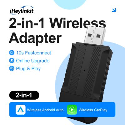 China IHeylinkit X6 Portable USB A-C Wired to Wireless Carplay & Android Auto 2-in-1 Adapter for Audi A8 2017-2024 1 Year Warranty for sale