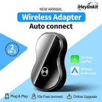 China 2-in-1 Original Carplay Wireless USB Adapter for Android Auto with Plug-n-Play Performance Portable Design and Universal Fit for sale