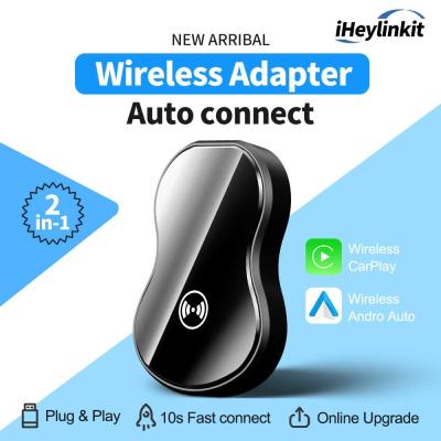 China 2-in-1 Original Carplay Wireless USB Adapter for Android Auto with Plug-n-Play Performance Portable Design and Universal Fit for sale