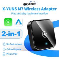 China CP/AA 2-in-1 Adapter Wired to Wireless Carplay/Android Auto Ai Box with 1 Year Warranty for sale