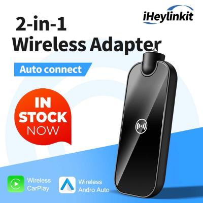 China IHeylinkit Wired Wireless Carplay Android Auto Adapter USB Plug-And-Play For Cars OEM for sale