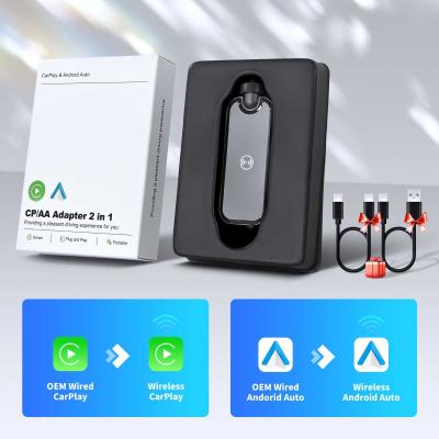 China M9 Universal Wired To Wireless Carplay Android Auto Adapter Dongle USB BT for sale