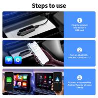 China M9 Universal Wired To Wireless Carplay Android Auto Adapter Dongle USB BT for sale