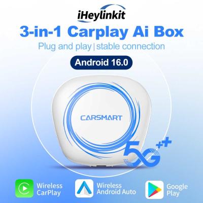 China 5G Wireless AI Box Carplay Android 16 QCOM 8GB+128GB Customized for sale
